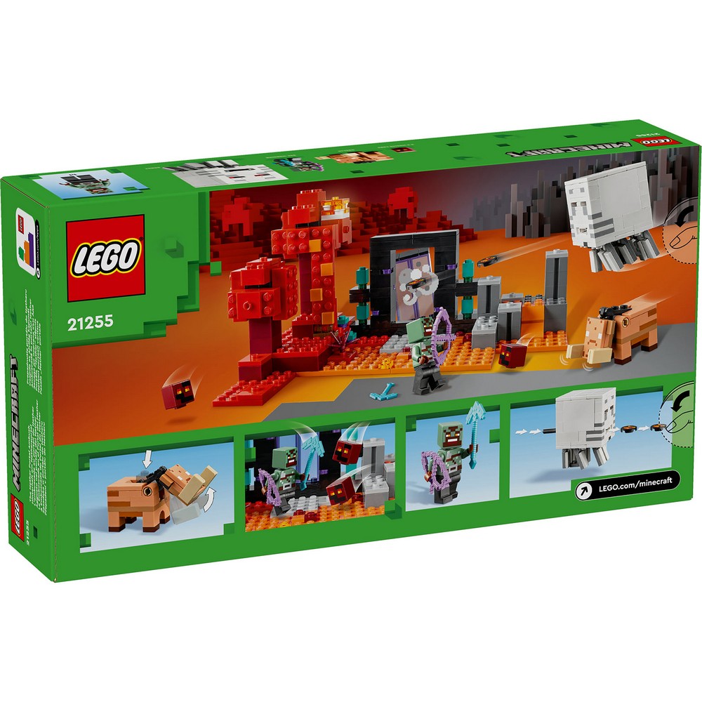LEGO MINECRAFT THE NETHER PORTAL AMBUSH LE21255 | Kockalend internet ...