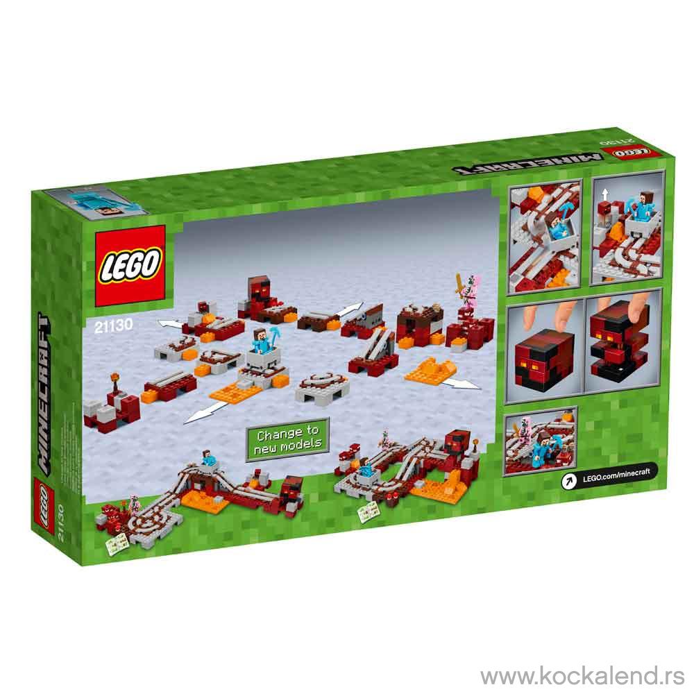 LEGO MINECRAFT THE NETHER RAILWAY LE21130 | Kockalend internet prodavnica